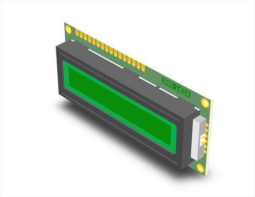 LCD 16x2 JHD162A | MySolidWorks 3D CAD Models