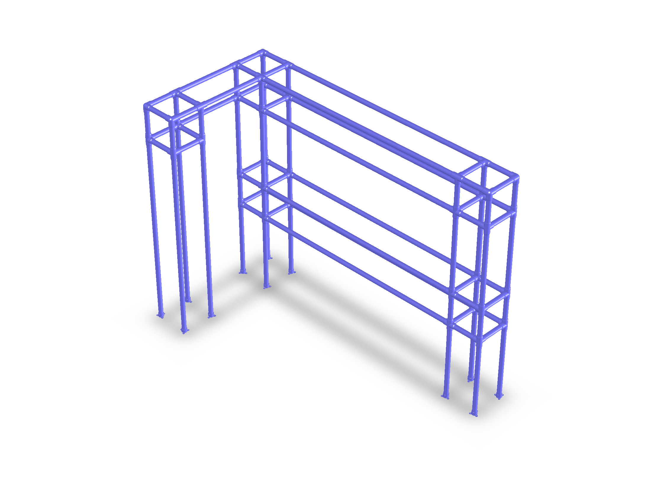 PVC Pipe Display Rack Assembly | MySolidWorks 3D CAD Models